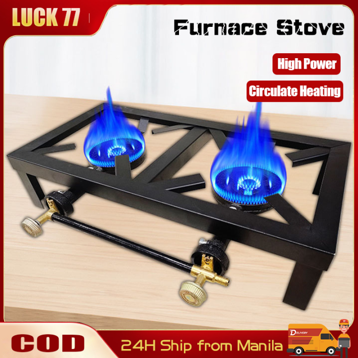 Portable Gas Stove Single/Double Burner Heavy Duty Table Top Flame ...