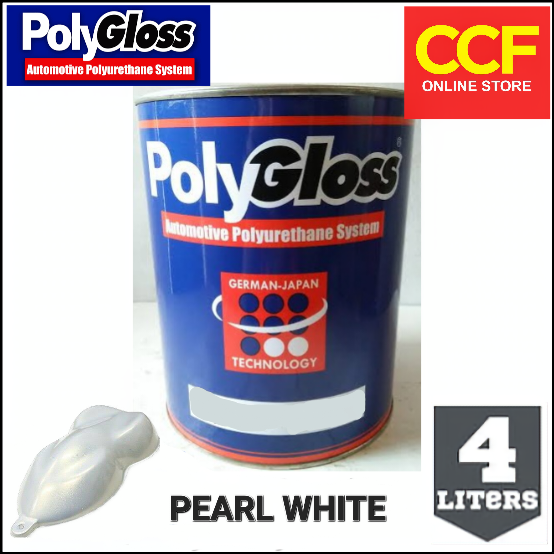 Polygloss Urethane Paints Pearl White 4 Liters Gallon (No Catalyst ...