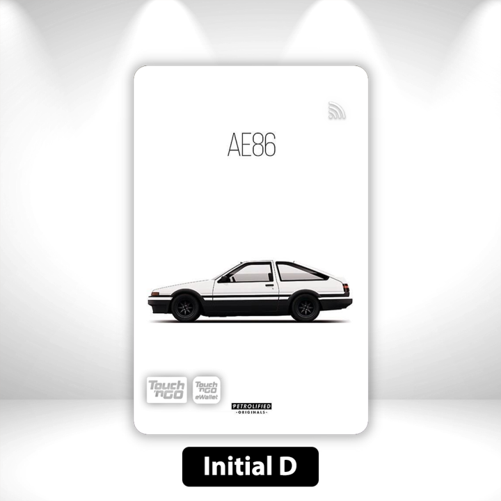 Initial D - Sticker TNG Sticker TNG NFC CHIP Card Skincard Initial D ...