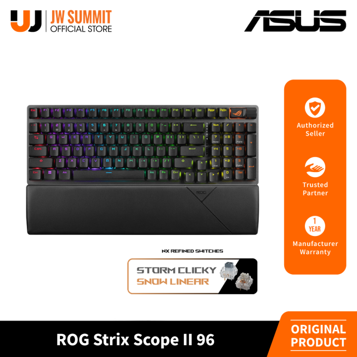 Asus ROG Strix Scope II 96 NX Snow / Storm Switch Tri-mode Connection ...