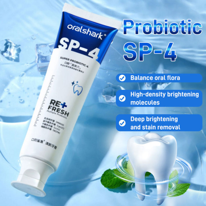Brightening Fresh Breath Toothpaste Long Lasting Fragrance Probiotic ...