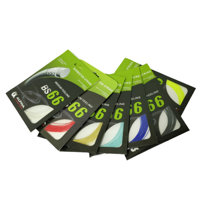 【Support-Cod】 10pc Badminton Racket String 0.66mm Bs66 10m Thin Perform ...