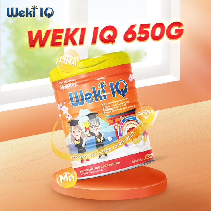 Thực phẩm bổ sung phát triển trí não WEKI IQ 650g cho trẻ từ 3 - 18 ...