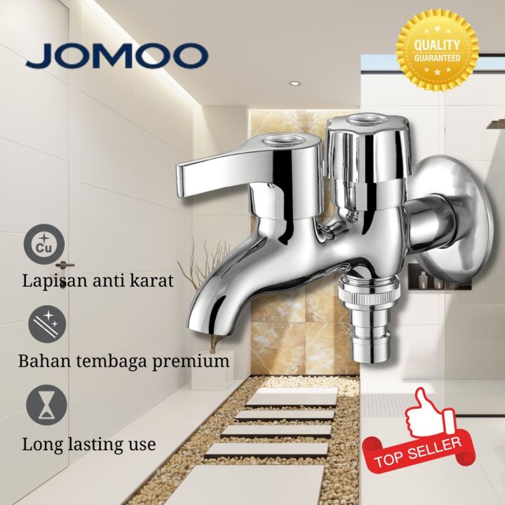 JOMOO Keran air dua arah untuk mesin cuci Hemat air Kran air 2 cabang Original | Lazada Indonesia