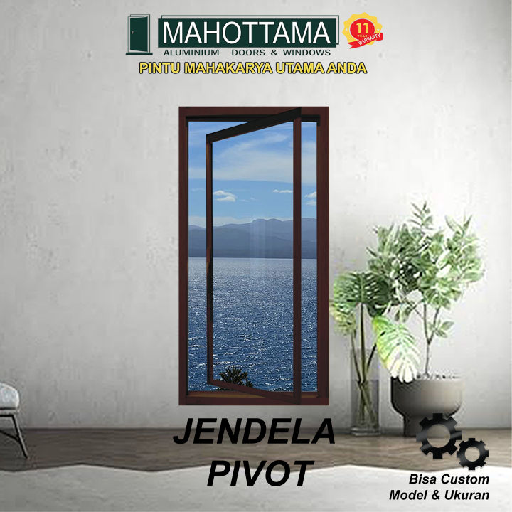 MAHOTTAMA Jendela Pivot Swing Alumunium Casement Minimalis Ornament ...