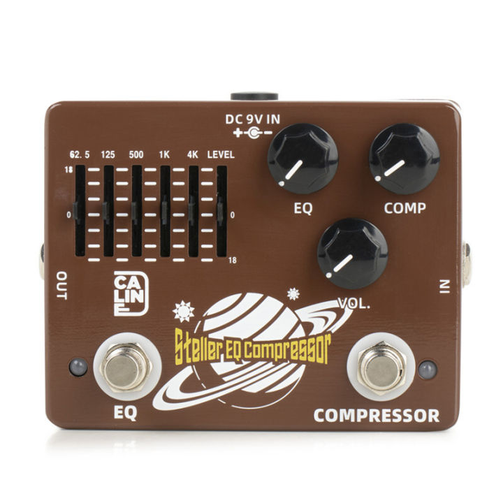 Caline DCP-10 Stella Bass Compressor EQ Effect Pedal Dual Pedal ...