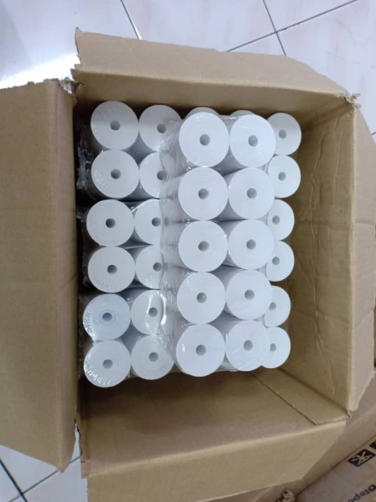 (100 roll) 57x40 Thermal Receipt Paper roll 70gsm High Quality Credit ...