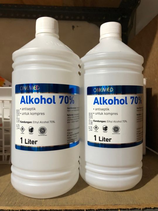 Onemed Alkohol 70 Persen 1 Liter Alkohol 70% Antiseptik Alcohol Food ...
