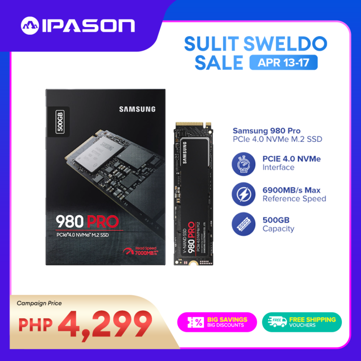 Ipason Samsung 980 Pro PCIe 4.0 NVMe M.2 SSD | Lazada PH