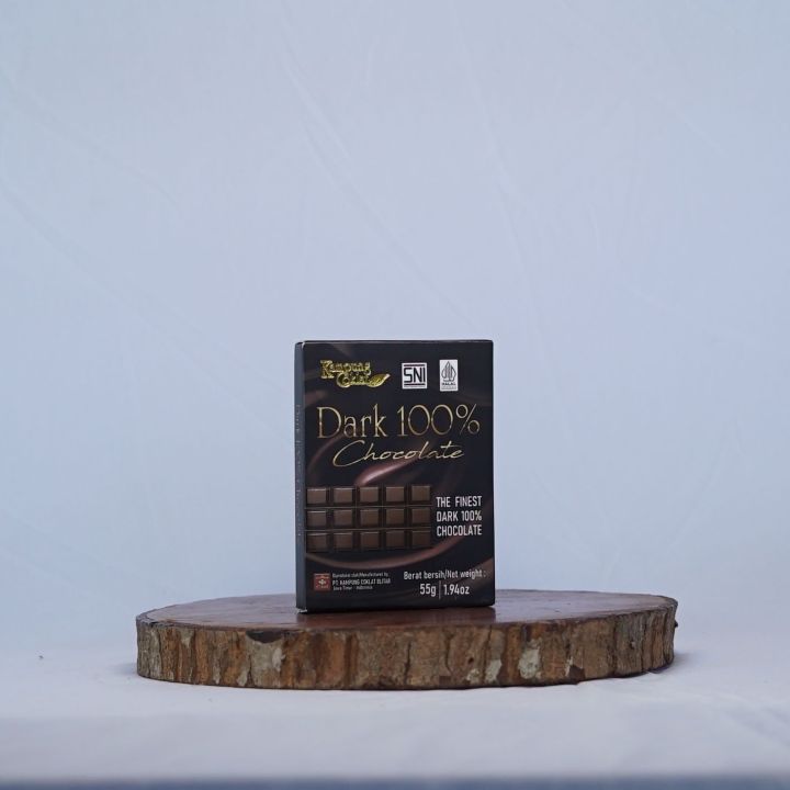 DARK CHOCOLATE 100% BAR 55 GRAM - KAMPUNG COKLAT BLITAR | Lazada Indonesia