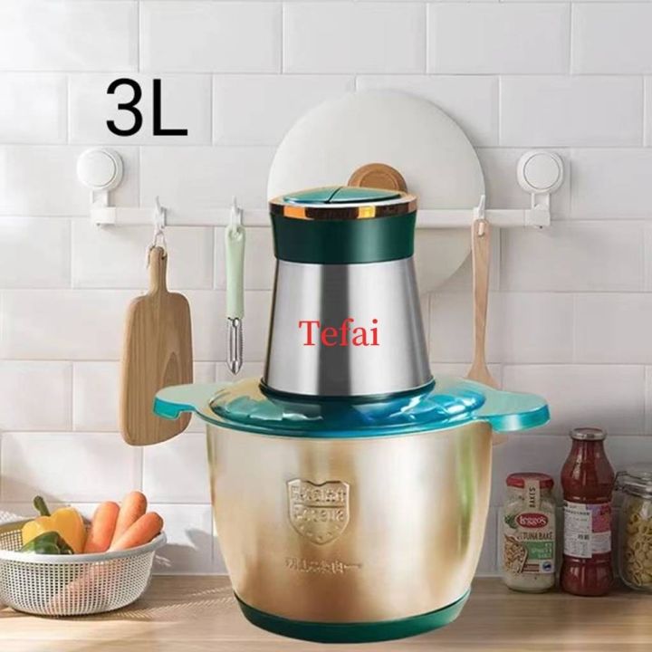 TEFAI TF304+TFJ100 เครื่องปั่น โถสแตนเลส 3L เครื่องบด สับ ไฟฟ้า รุ่น เครื่องบดสับ เครื่องผสม ...