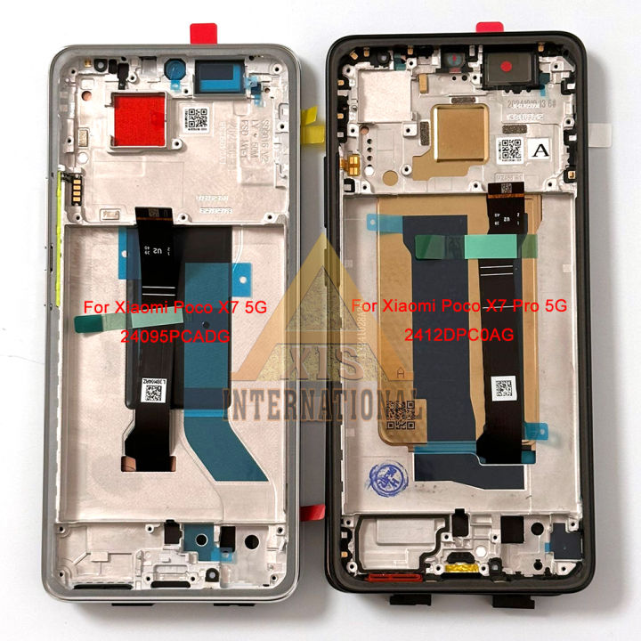 6.67'' Amoled Original For Xiaomi Poco X7 5G 24095PCADG/ X7 Pro 5G LCD ...
