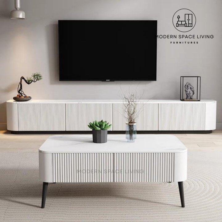 [PRE-ORDER] ALICIA Modern TV Console [ETA 4-8 WEEKS] | Lazada Singapore
