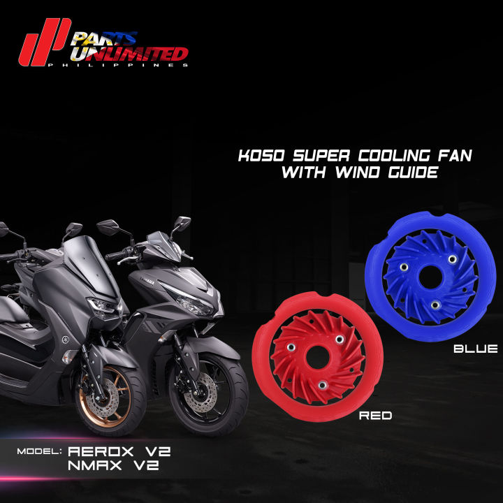 KOSO Super Cooling Fan with Wind Guide AEROX V2 / NMAX V2 | Lazada PH