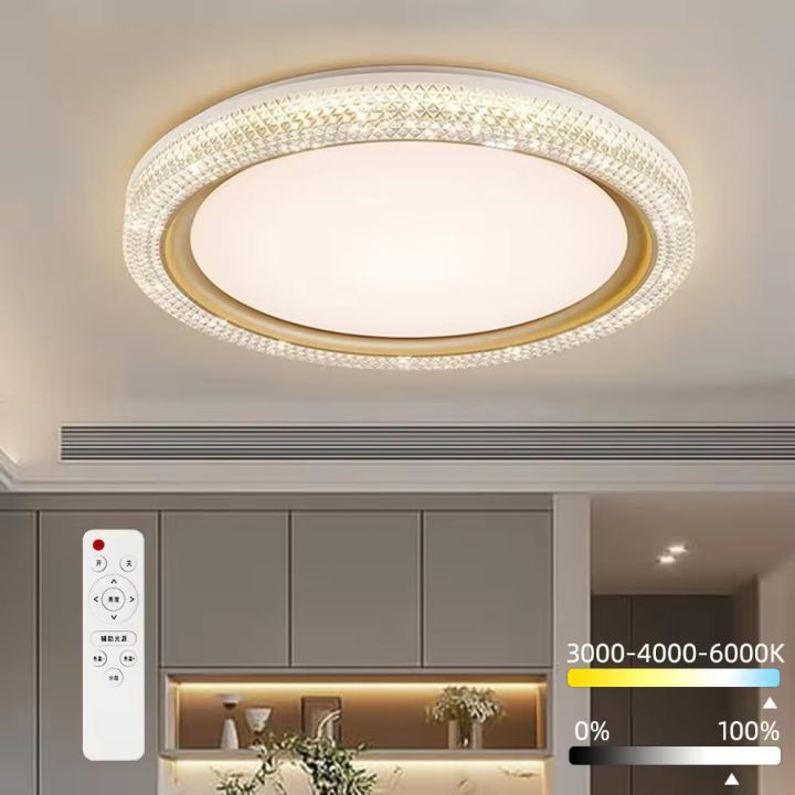 LED Ceiling Light Tri color with remote Living room bedroom lights ...