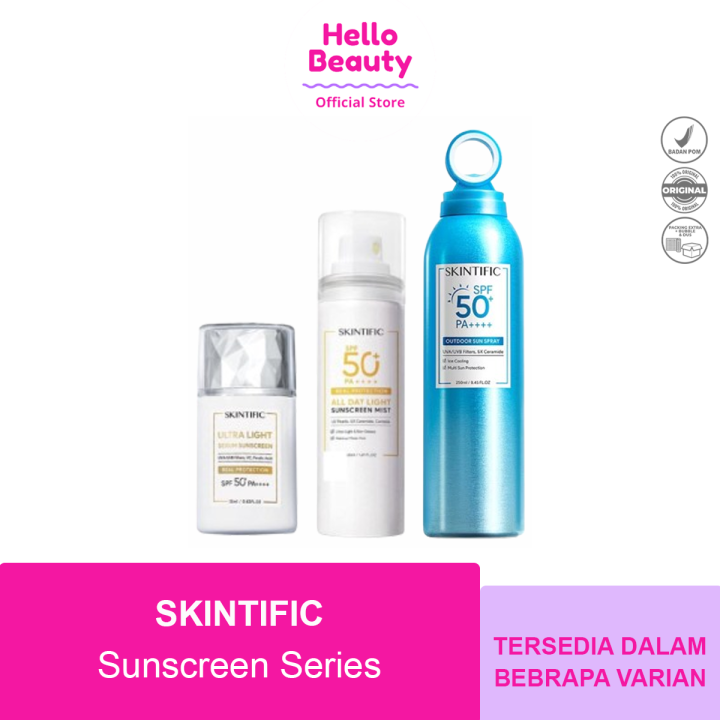 Skintific 5X Ceramide Serum Sunscreen | Ultra Light Serum Sunscreen | All Day Sunscreen Mist ...