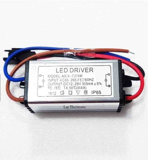 LED DRIVER 4-7W 300mA ใช้ไฟบ้าน 220V AC | Lazada.co.th