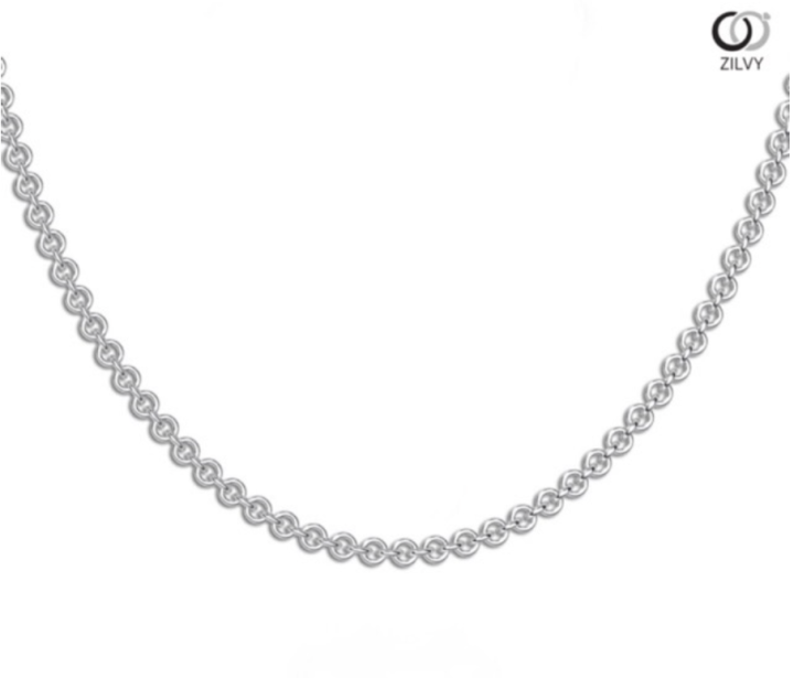 Zilvy สร้อยคอทองคำขาว 18K (เลือกเป็นทองคำ หรือ Rose GOLD ได้ค่ะ) GC001 ...