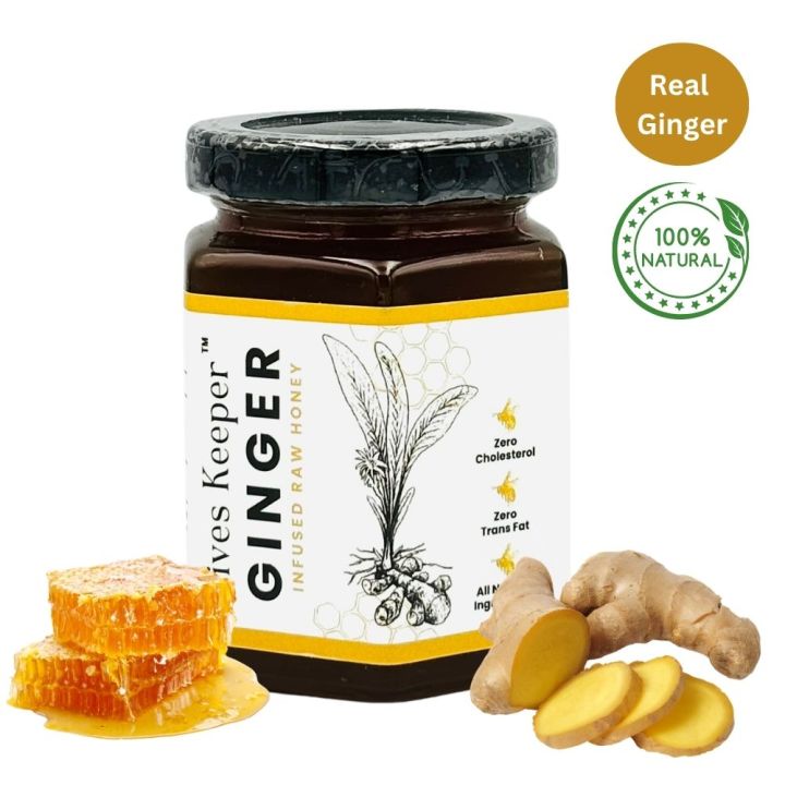 Hives Keeper Premium Ginger Infused Raw Honey 250g | Natural Anti ...