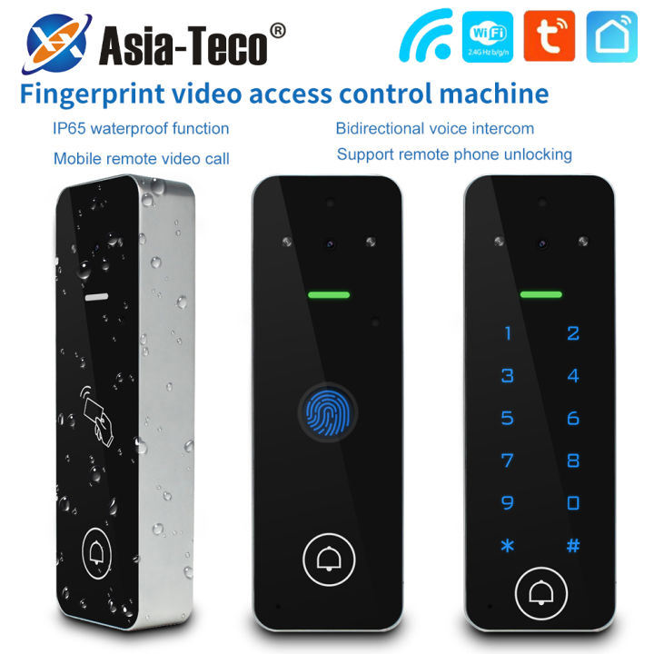 Video Intercom Access Control Keypad Visual Doorbell Tuya Smart Wifi RFID Digit Fingerprint ...