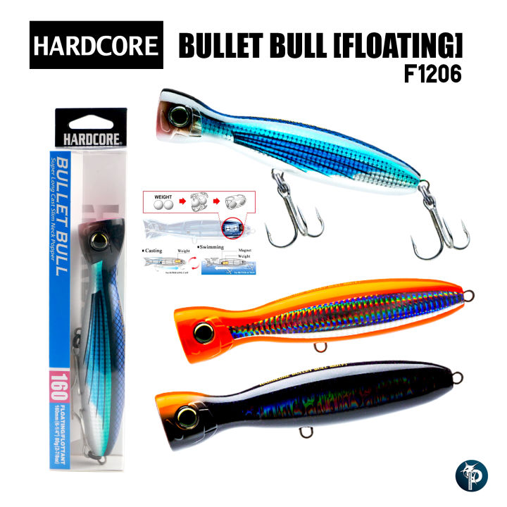 เหยื่อ HARDCORE BULLET BULL [FLOATING] F1206 | Lazada.co.th