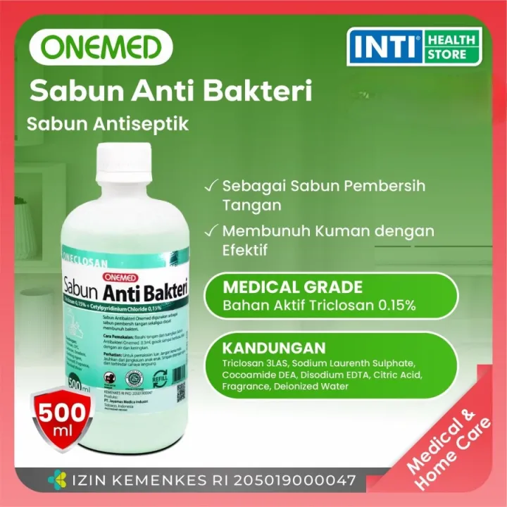 OneMed | Sabun Anti Bakteri 500ml Refill / Sabun Antiseptik | Lazada ...