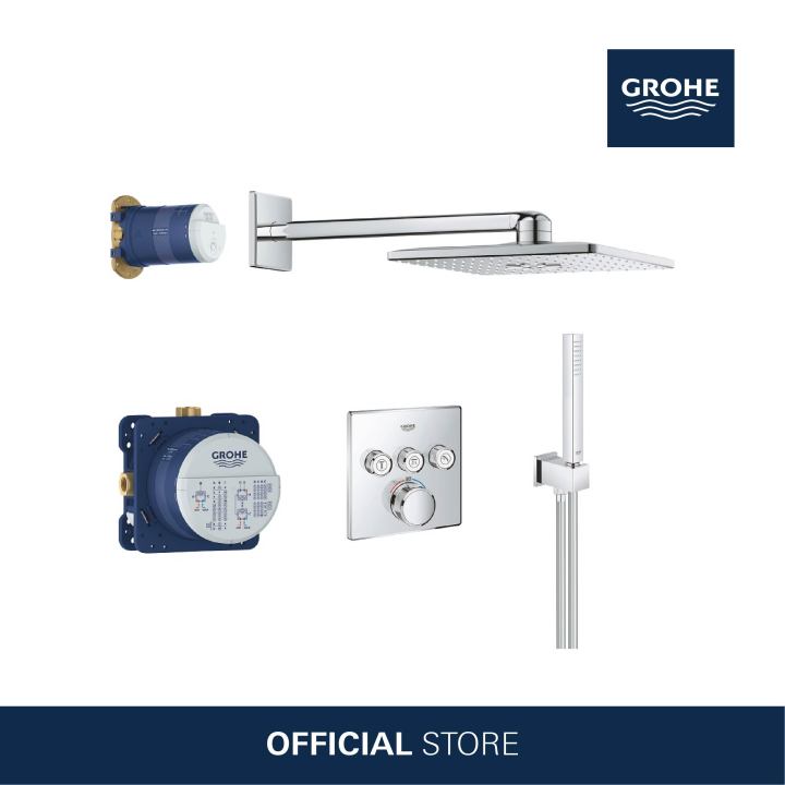 GROHE GROHTHERM SMARTCONTROL PERFECT SHOWER SET WITH RAINSHOWER ...