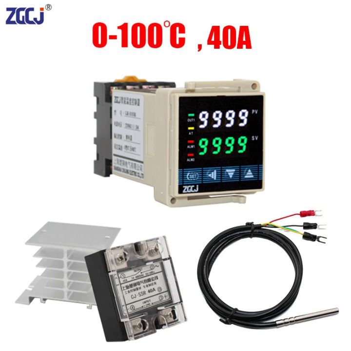 [Shqin]Temperature control kit 0-100'C 0-1000'C thermostat with 40A SSR ...