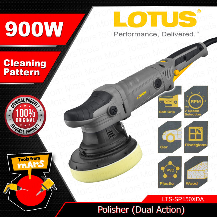 Lotus 900W 6" Inch Dual Action Polisher Electric Polishing Buffer ...