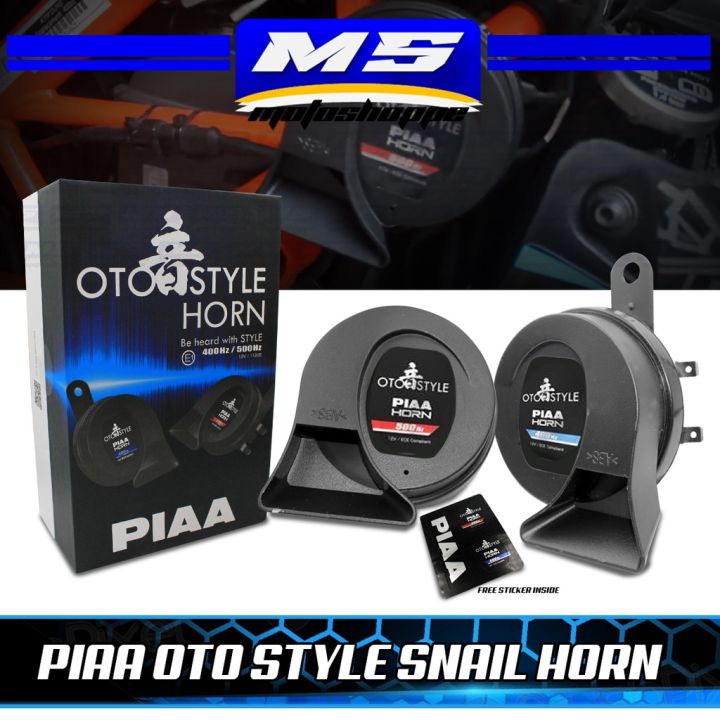 PIAA OTO Style Horn 400Hz / 500Hz HO-14- MOTOSHOPPE | Lazada PH