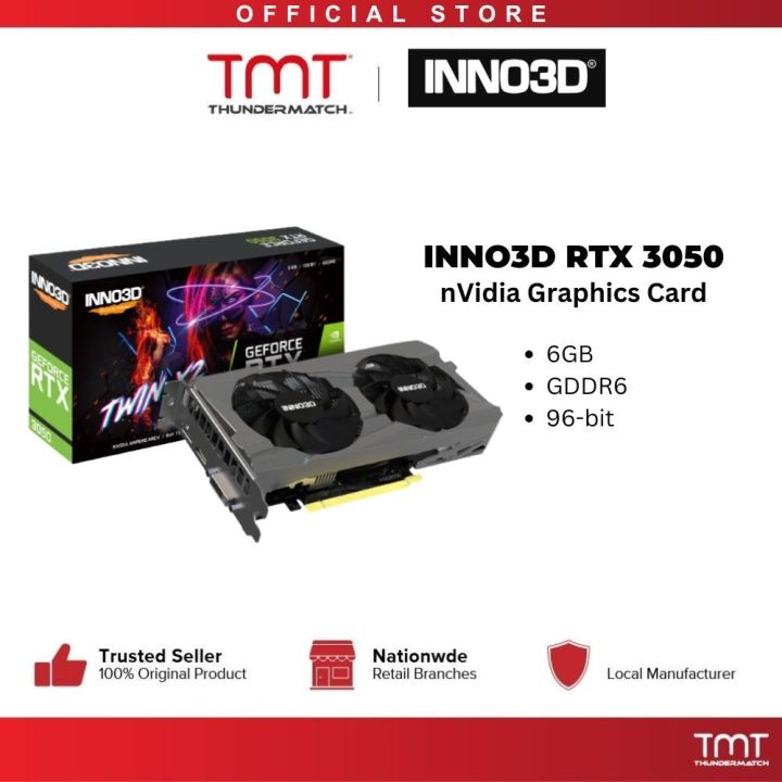 [TMT Official] INNO3D GeForce RTX3050 - 6GB GDDR6 96Bit TWIN X2 | VGA ...