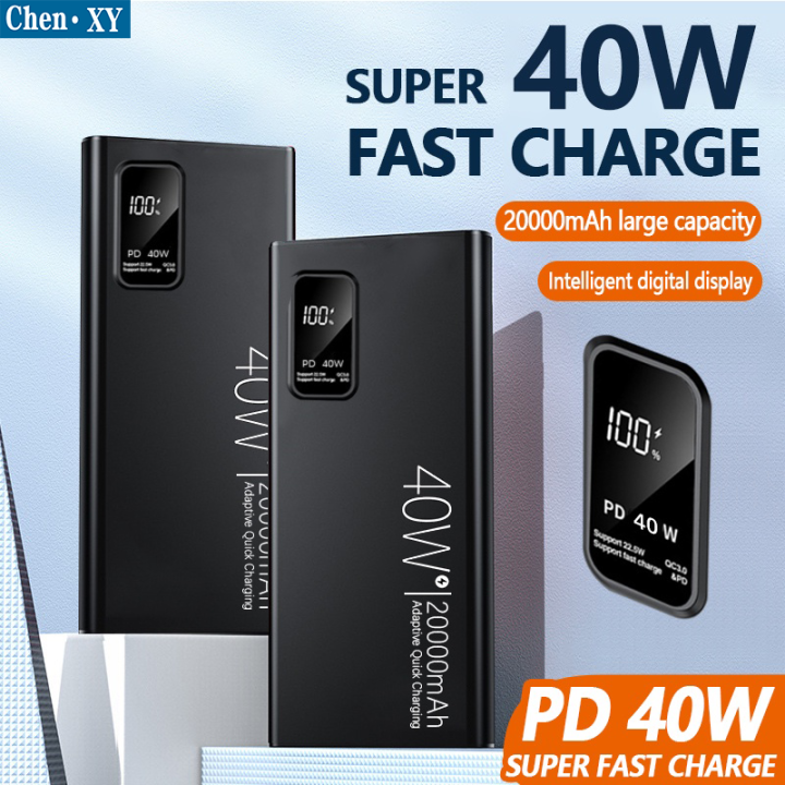 PD 40w Power Bank 20000mAh Mini Powerbank Dual USB Portable Fast ...