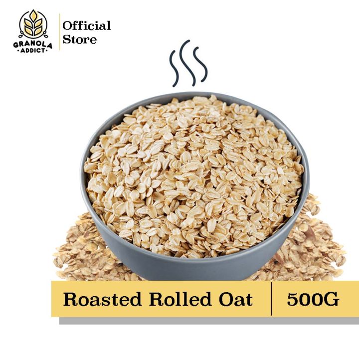 GRANOLA ADDICT - ROASTED ROLLED OAT 500G | Lazada Indonesia