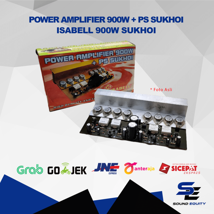 POWER AMPLIFIER 900W + PS SUKHOI | ISABELL 900W SUKHOI | UNTUK SPEAKER ...