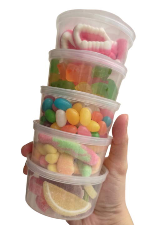 Gummy Candy Set ( Gummy Bears, Teeth Fangs, Jelly Beans, Melon Slices ...
