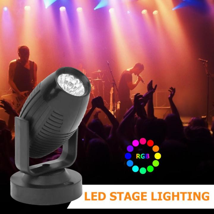 RGB LED Stage Spotlight 85-265V 360 Degree KTV Bar DJ Disco Party ...