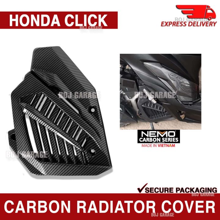 HONDA Click Carbon Fiber Radiator cover Nemo brand version 1 version 2 ...