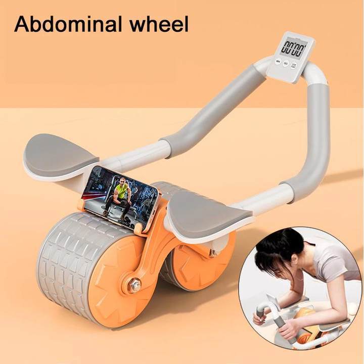 MH Automatic Rebound Abdominal Wheel Elbow Support Abdominal Exercise ...