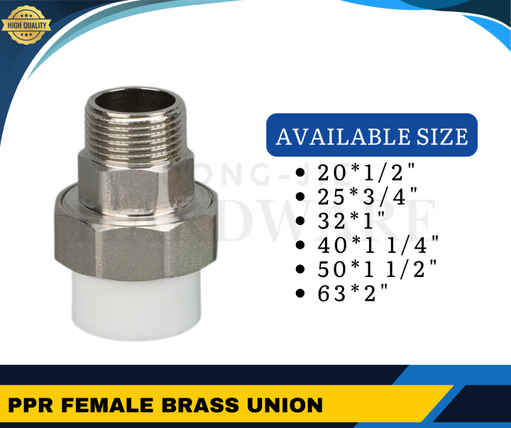 PPR Male Threaded Brass Socket, Male Threaded Brass Union, PPR Union ...