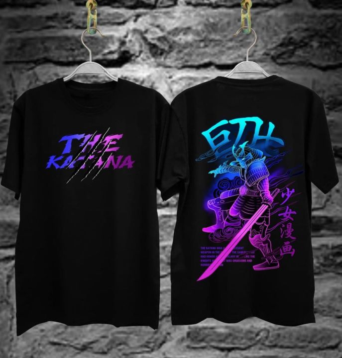 Baju Kaos Tshirt Pria Terbaru Samurai Jepang The Katana Warna Hitam ...