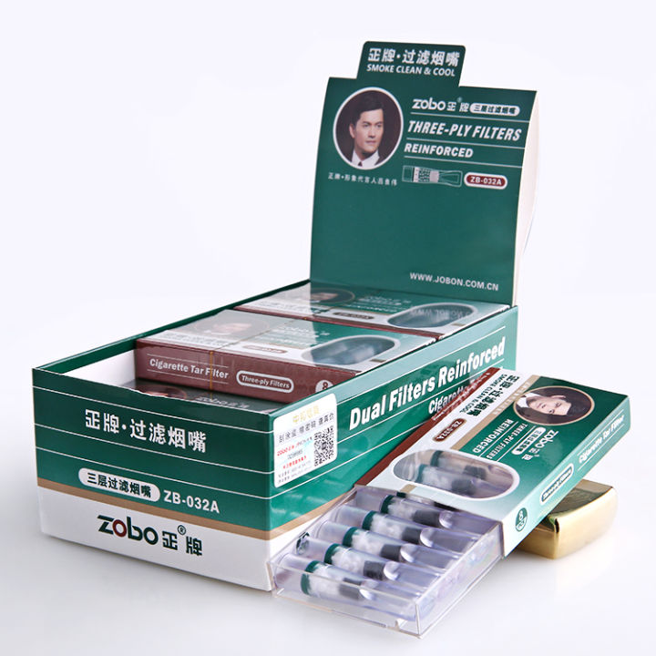Zobo genuine cigarette holder disposable triple magnet cigarette tar ...