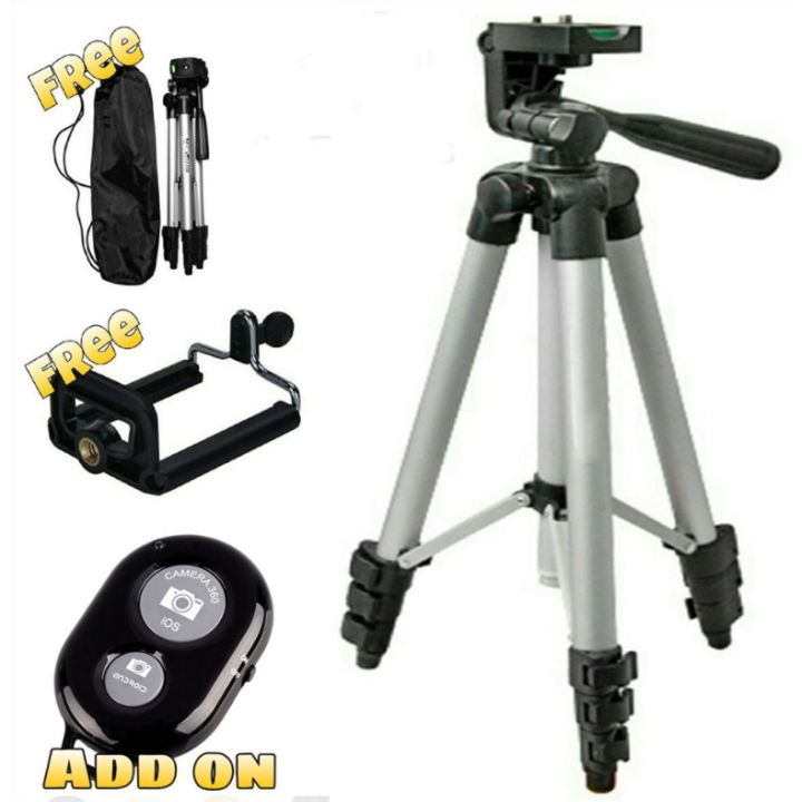 Lightweight Aluminum Tripod Free Mobile Holder& Bag Ready Stock ...