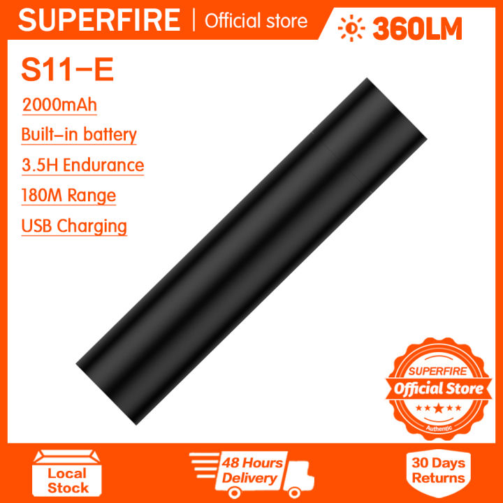 SUPERFIRE S11-E Zoom Ultra Strong Light Flashlight Rechargeable Long-range Portable Household ...