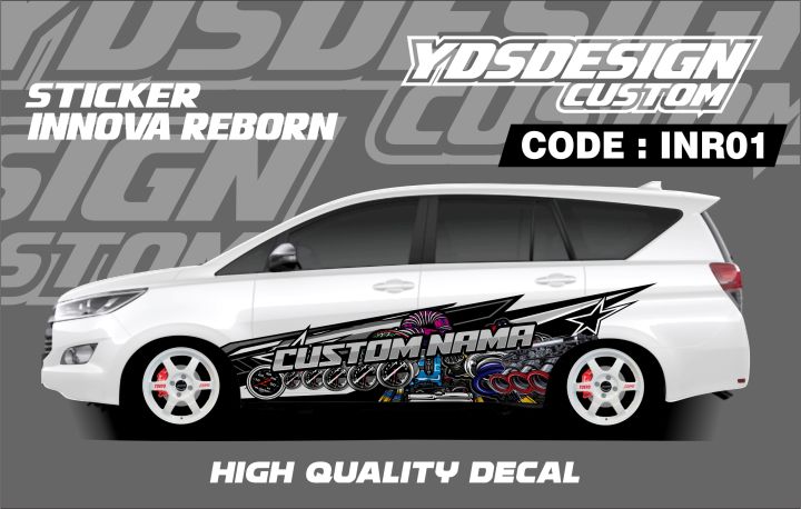STICKER DECAL THAILOK MOBIL INNOVA REBORN KODE INR01, PAJERO, FRTUNER ...