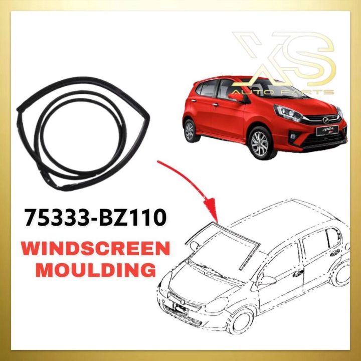 Windshield Windscreen Moulding Rubber Lining Front - PERODUA AXIA GETAH ...