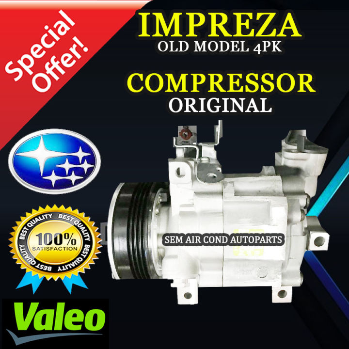 SUBARU IMPREZA OLD MODEL 4PK ORIGINAL COMPRESSOR/ KOMPRESOR (CAR ...