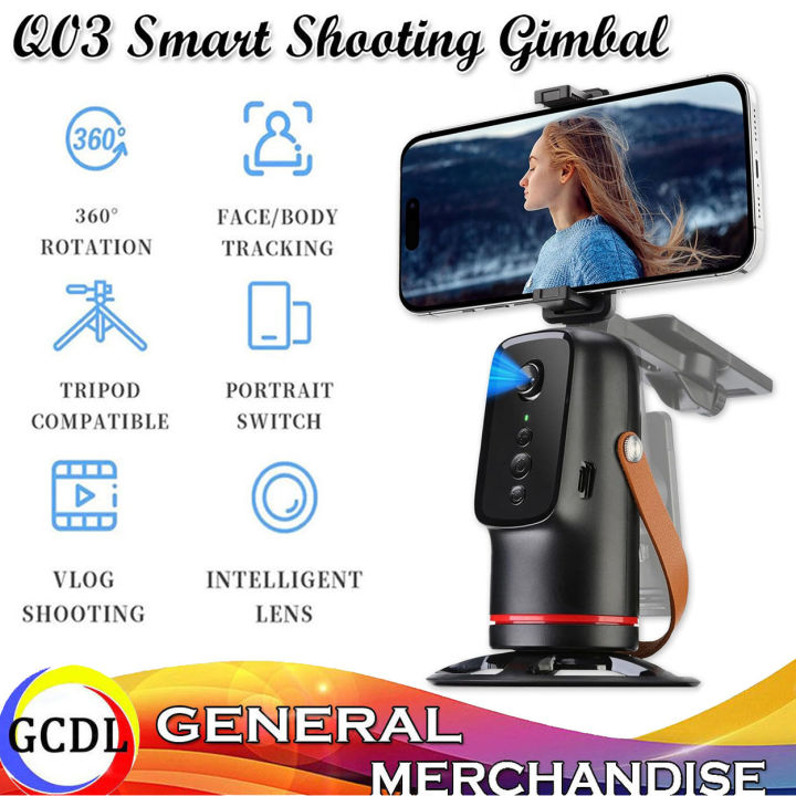 Q03 Auto Face Tracking Tripod Horizontal and Vertical Screen Switching ...