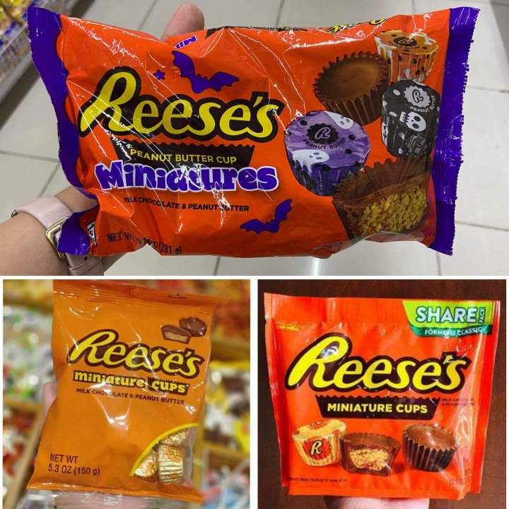 Reese's Miniature Cups Milk Chocolate & Peanut Butter Cup 297g / 281g / 221g / 150g | Lazada PH