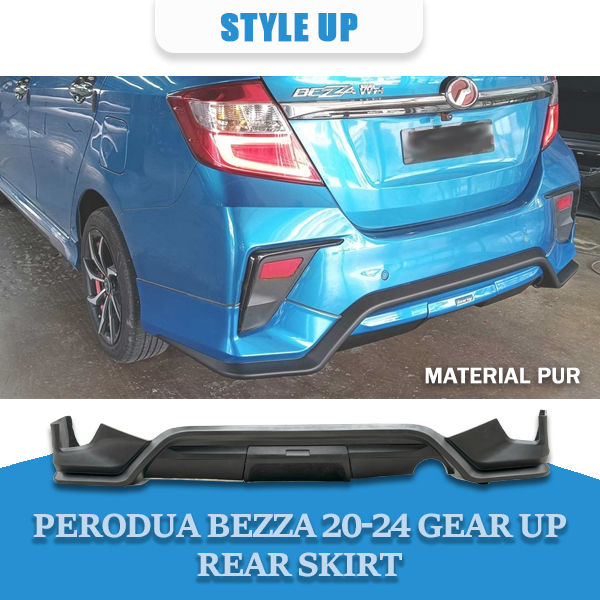 PERODUA BEZZA 2020-2024 GEAR UP REAR SKIRT 2020 2021 2022 2023 2024 ...