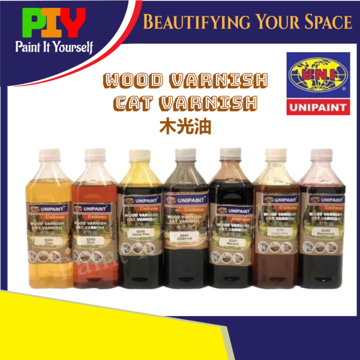 UNIPAINT Unitone Wood Paint Varnish Wood Shellac 400ml | Lazada